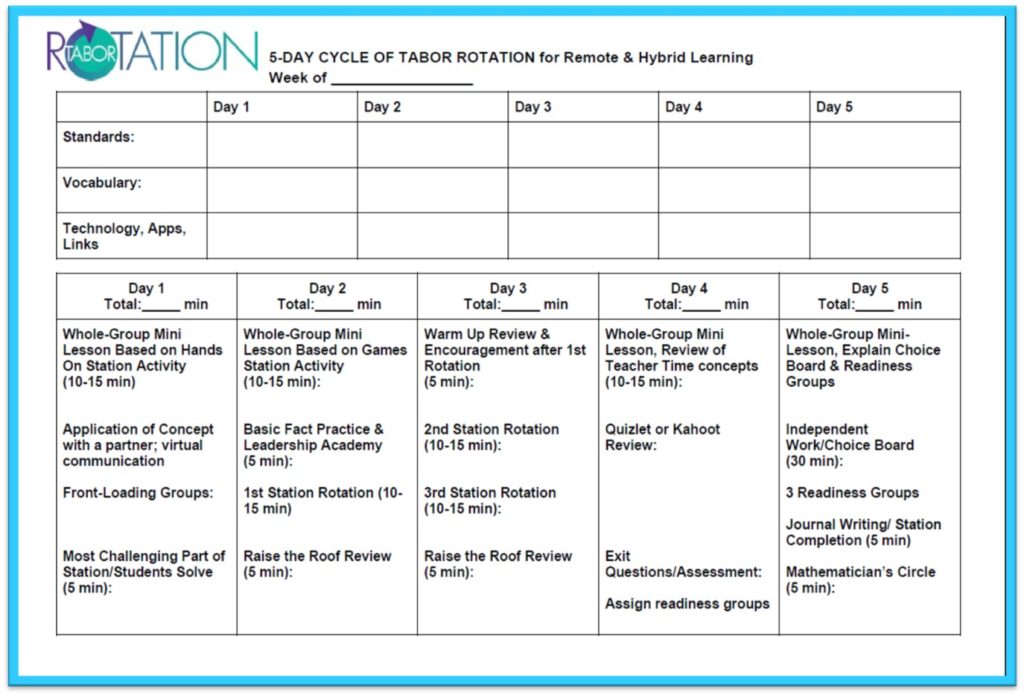 10 FREE Templates for Math Stations and Guided Math - Glenna Tabor