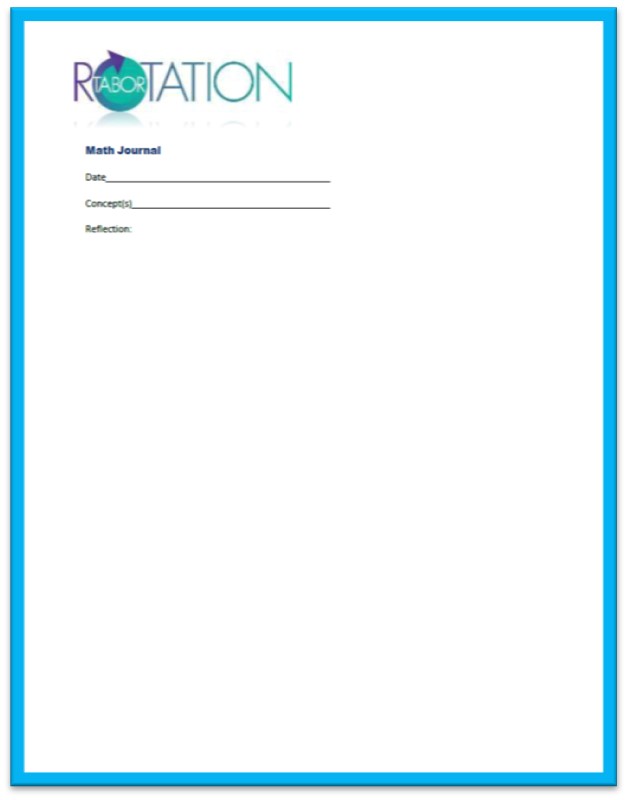 10 FREE Templates for Math Stations and Guided Math - Glenna Tabor